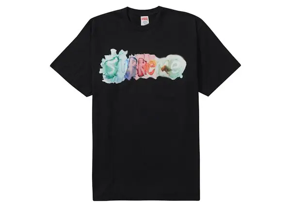 Supreme Watercolor Tee Shirt - Black