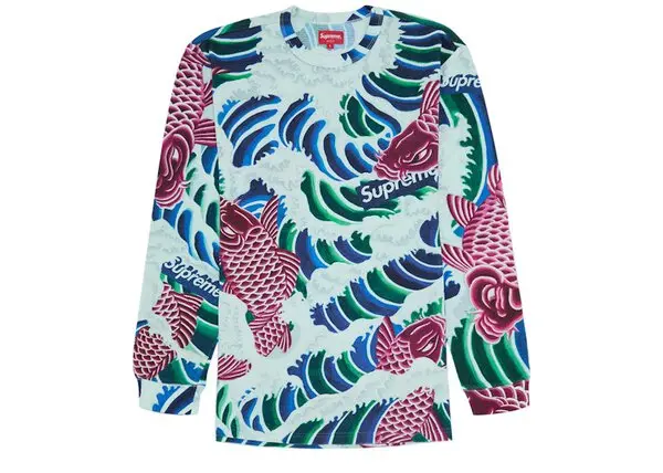 Supreme Waves Long Sleeve Top