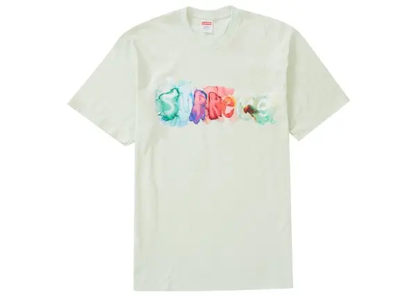 Supreme Watercolor Tee Shirt - Pale Green