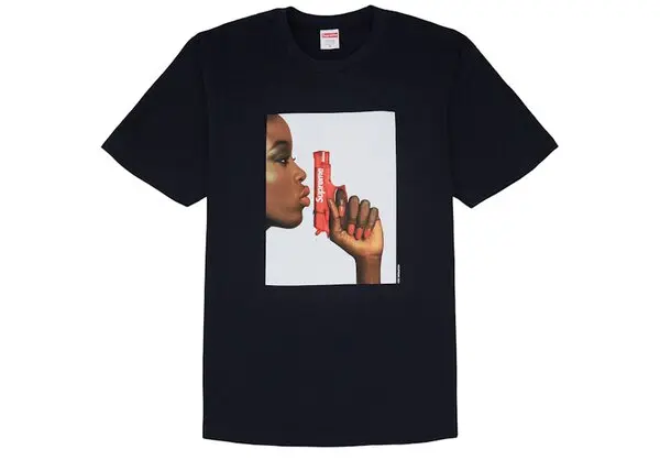Supreme Water Pistol Tee Shirt - Navy Blue