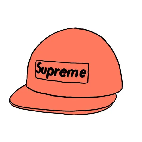 Supreme Washed Chino Twill Camp Cap - Peach