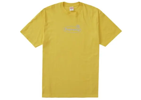 Supreme Warning Tee Shirt - Yellow