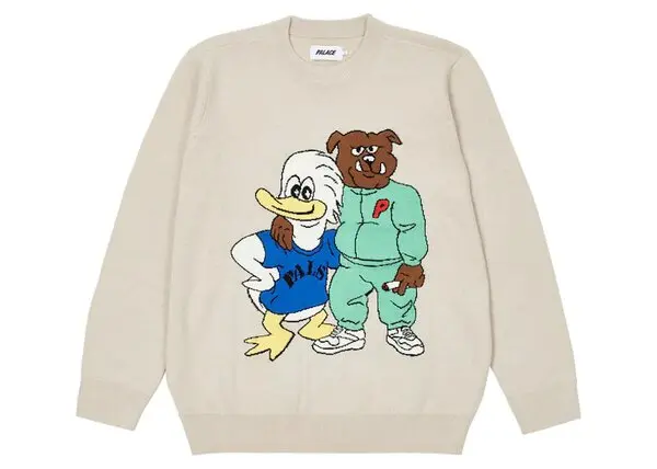 PALACE Dog And Duck Knit - Cream