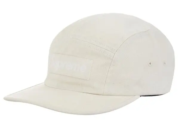 Supreme Washed Chino Twill Camp Cap - Natural
