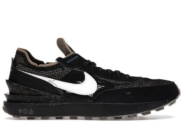Nike Waffle One Sneakers - Black/iron Grey/game Royal