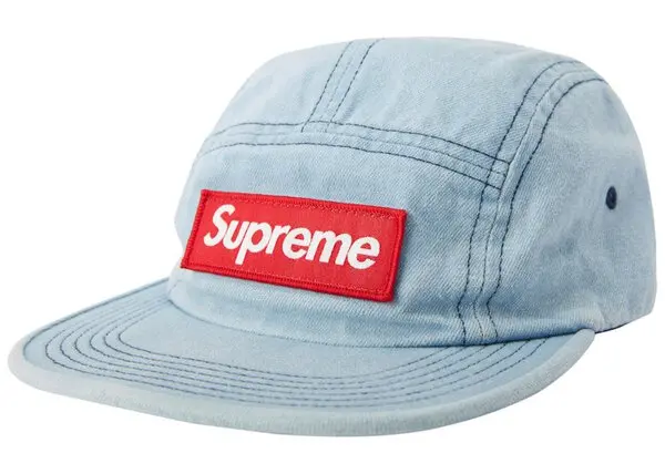 Supreme Washed Chino Twill Camp Cap - Denim