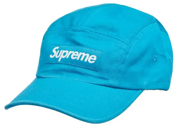 Supreme Washed Chino Twill Camp Cap - Teal