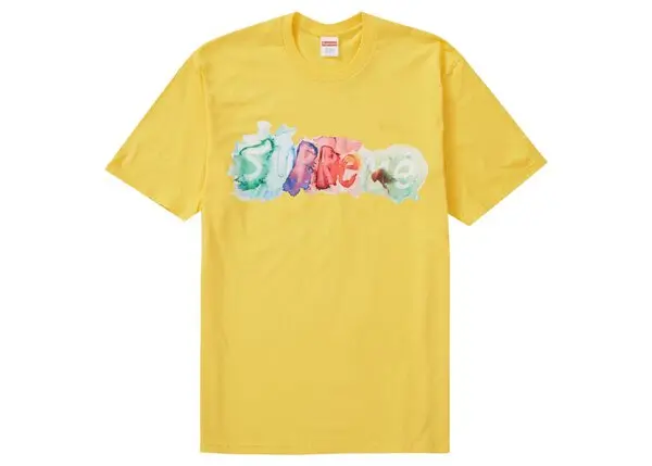Supreme Watercolor Tee Shirt - Yellow