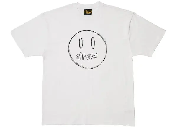 Drew House Sketch Mascot Short Sleeve Tee Shirt - White