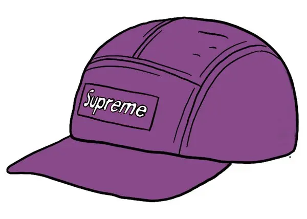 Supreme Washed Chino Twill Camp Cap - Light Purple
