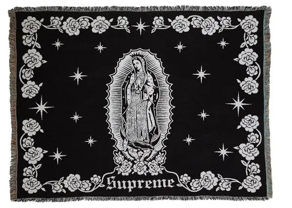 Supreme Virgin Mary Blanket - Black