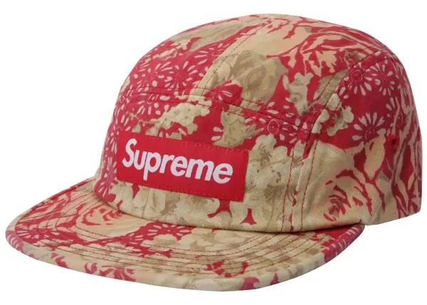Supreme Washed Chino Twill Camp Cap - Floral