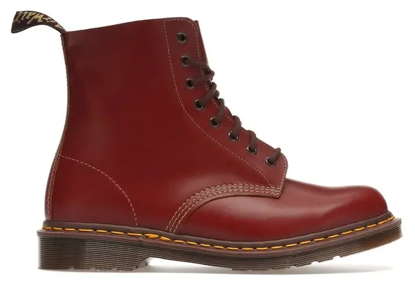Dr. Martens 1460 Vintage Made In England Lace Up Boot - Oxblood/black
