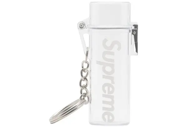 Supreme Waterproof Lighter Case Keychain - Clear