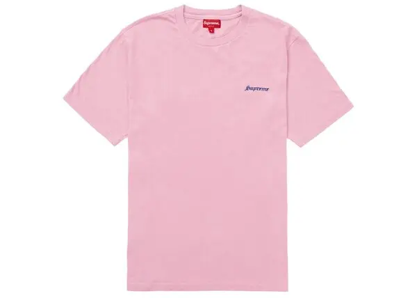 Supreme Washed Short Sleeve Tee Shirt - Light Purple