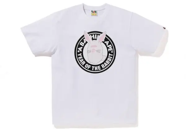 A BATHING APE Year Of The Rabbit Ape Head Tee Shirt - White