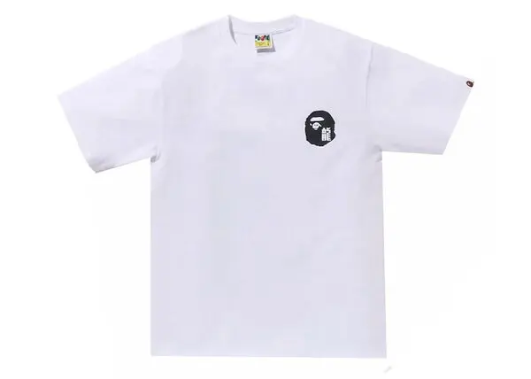 A BATHING APE Year Of Dragon Ape Face Tee Shirt - White