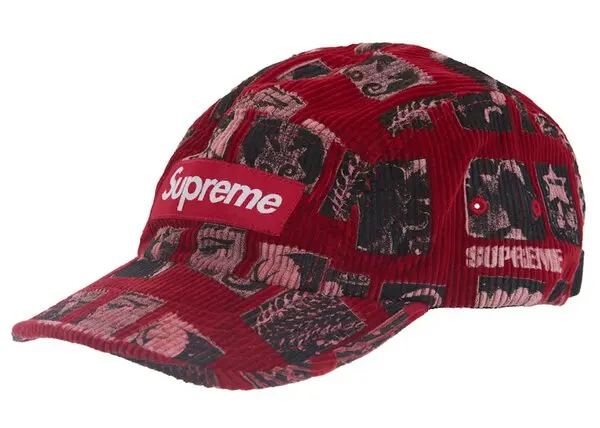 Supreme Weirdo Dave Corduroy Cap - Red