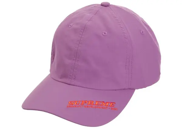 Supreme Visor Logo 6-panel Cap - Purple
