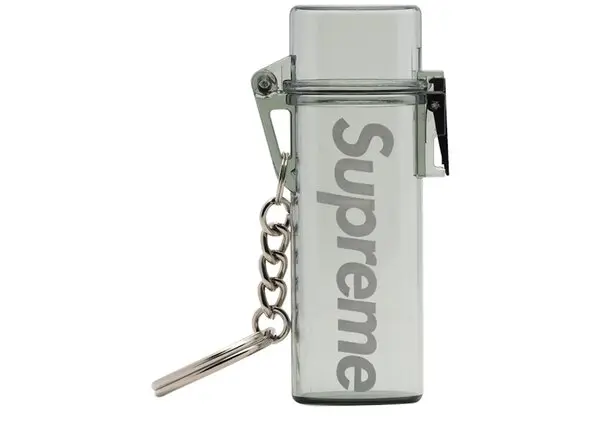 Supreme Waterproof Lighter Case Keychain - Smoke