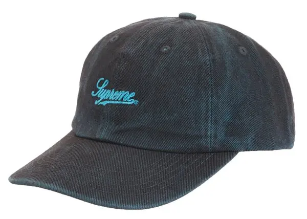 Supreme Washed Twill 6-panel Cap - Blue