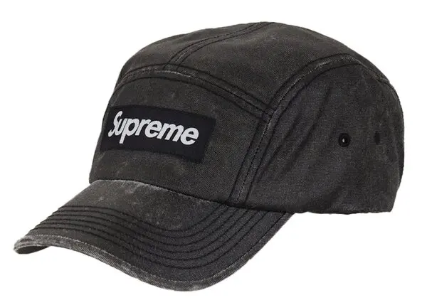 Supreme Washed Cordura Camp Cap - Black