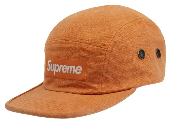 Supreme Washed Canvas Camp Cap - Orange
