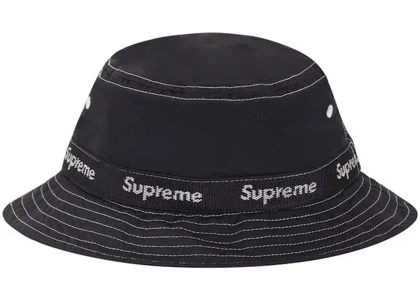 Supreme Webbing Crusher Hat - Black
