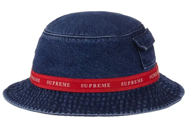 Supreme Webbing Crusher Hat - Denim