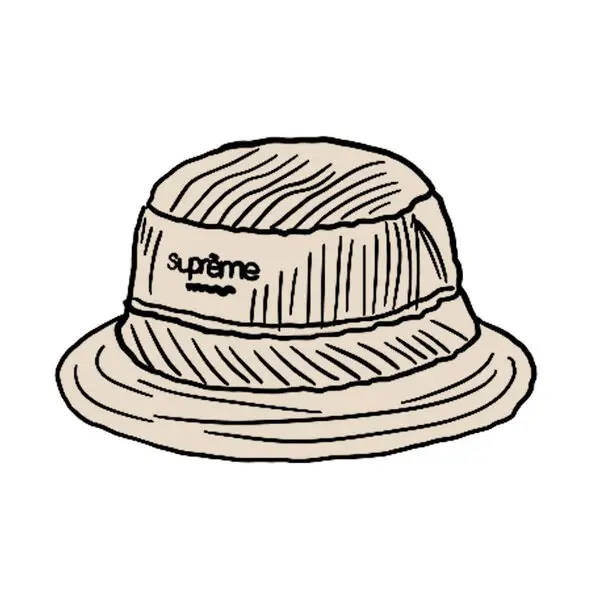 Supreme Wide Wale Corduroy Crusher Hat - Natural