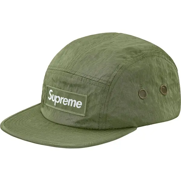 Supreme Washed Nylon Camp Cap - Olive