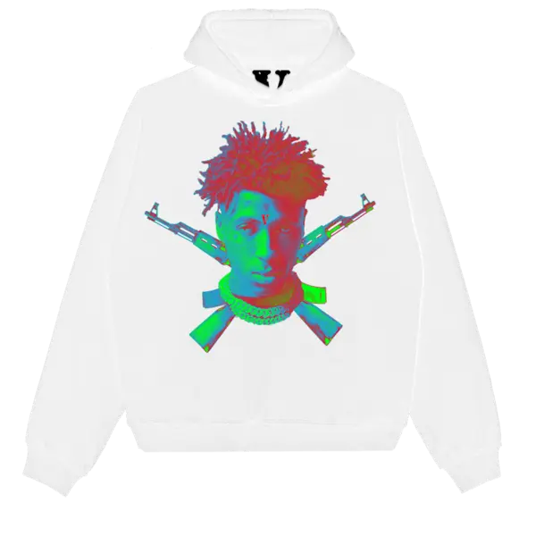 YOUNGBOY NBA X Vlone Sticks Hoodie - White