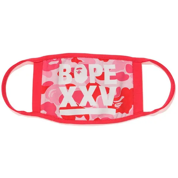 A BATHING APE Xxv Abc Face Mask - Pink
