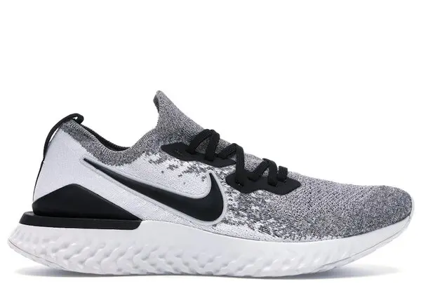 Nike Epic React Flyknit 2 Sneakers - White Pure Platinum Black