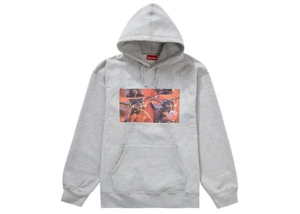 Supreme Gremlins Hooded Sweatshirt - Heather Grey