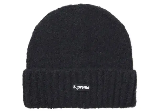 Supreme Gradient Stripe Beanie - Solid Black