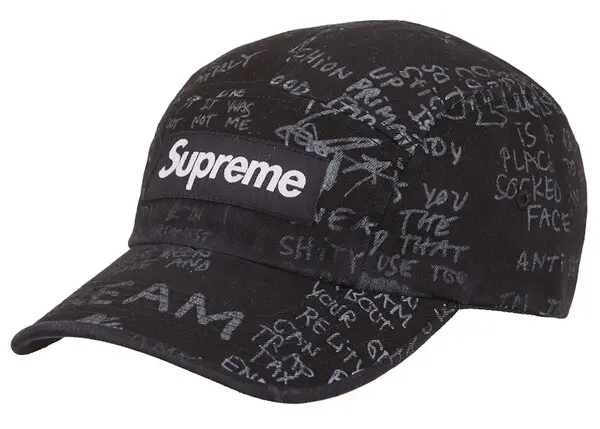 Supreme Gonz Poems Camp Cap - Black