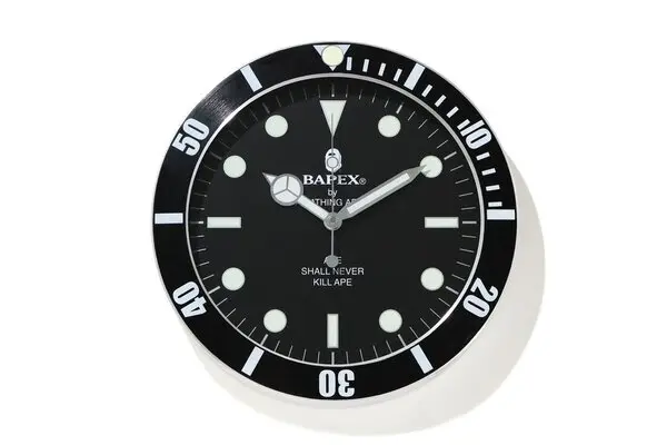 A BATHING APE X Wall Clock - Black