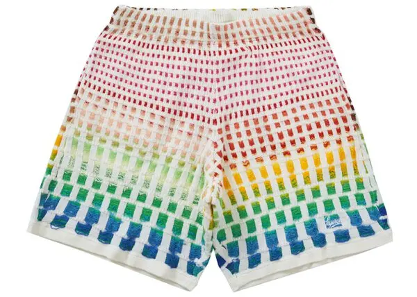Supreme Gradient Grid Knit Short - Natural