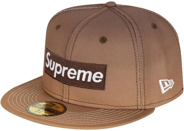 Supreme Gradient Box Logo New Era Cap - Brown | Editorialist