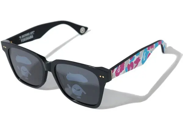 A BATHING APE Yokohama Sunglasses - Black/pink