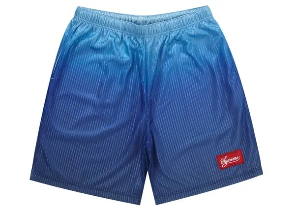 Supreme Gradient Mesh Stripe Short - Royal