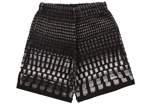 Supreme Gradient Grid Knit Short - Black