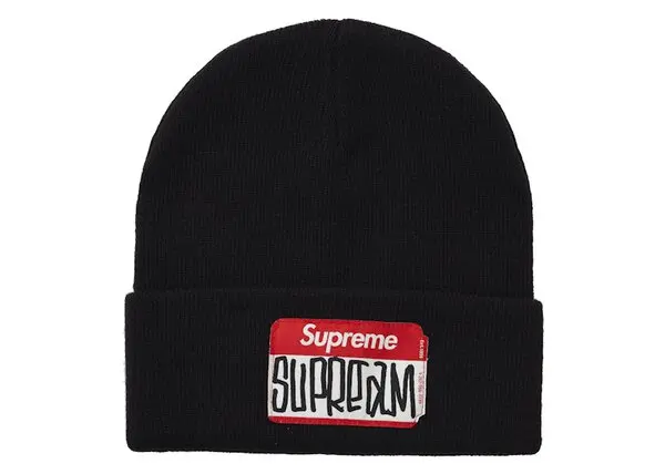 Supreme Gonz Nametag Beanie - Black