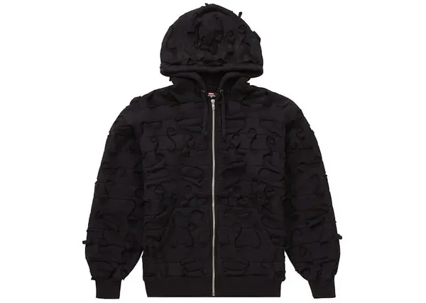 Supreme Griffin Zip Up Hooded Sweatshirt - Black
