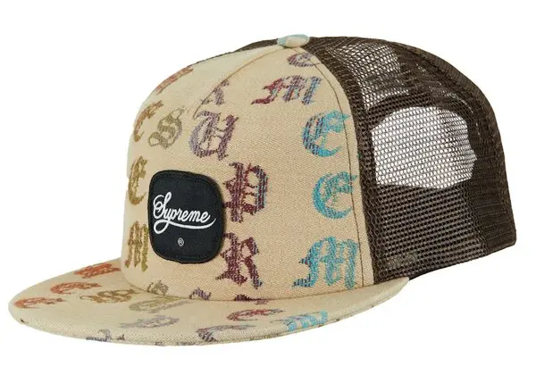 Supreme Gradient Jacquard Denim Mesh Back 5-panel Cap