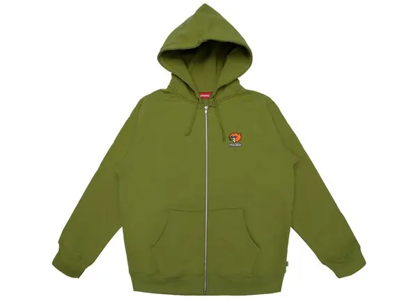 Supreme Gonz Ramm Zip Up Sweatshirt - Moss Green