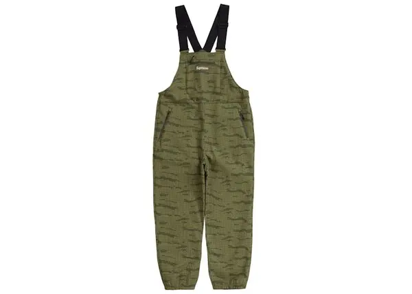 Supreme Windstopper Overalls - Olive Grid Camo
