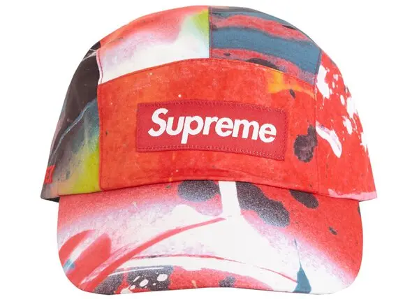 Supreme Goretex Long Bill Camp Cap - Rammellzee Red