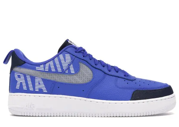 Nike Air Force 1 Low Under Construction Sneakers - Racer Blue/white/black